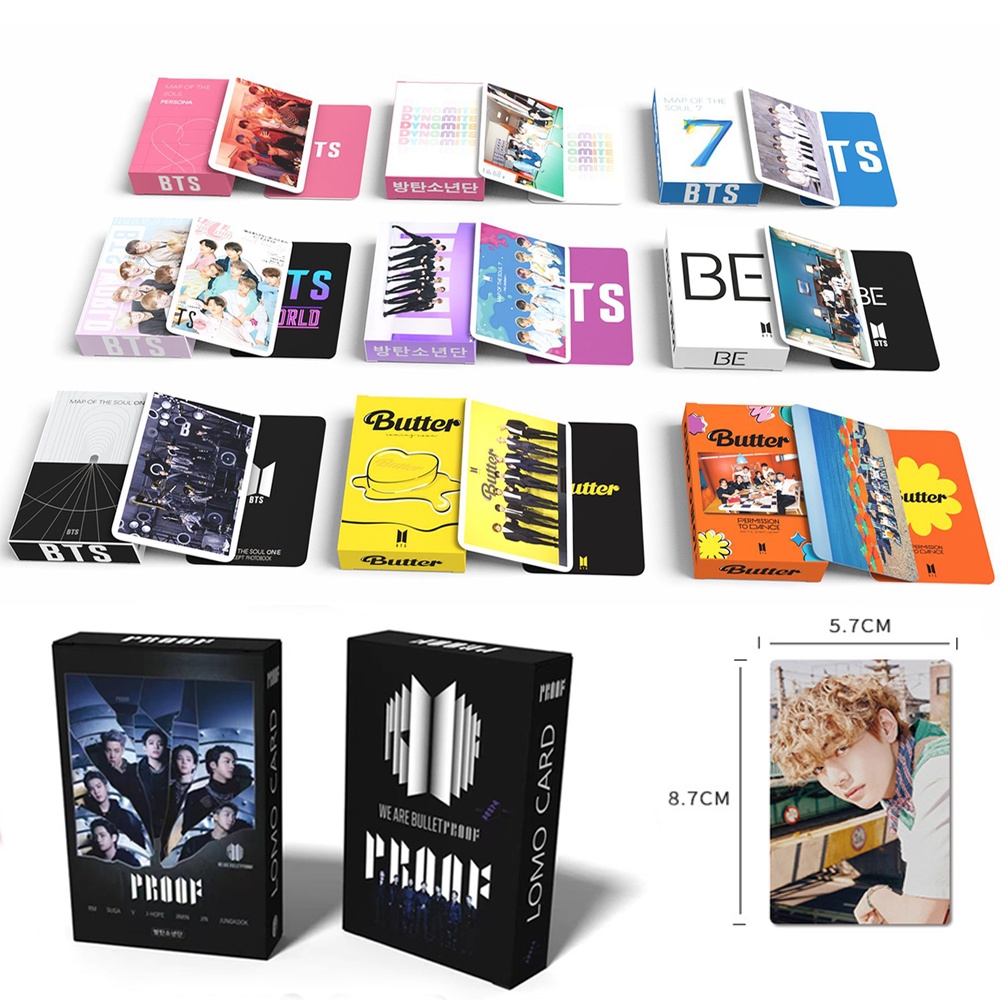 54 Unids/Caja BTS Photocards Proof Map Of The Soul ON:E Álbum LOMO Postal | Shopee México