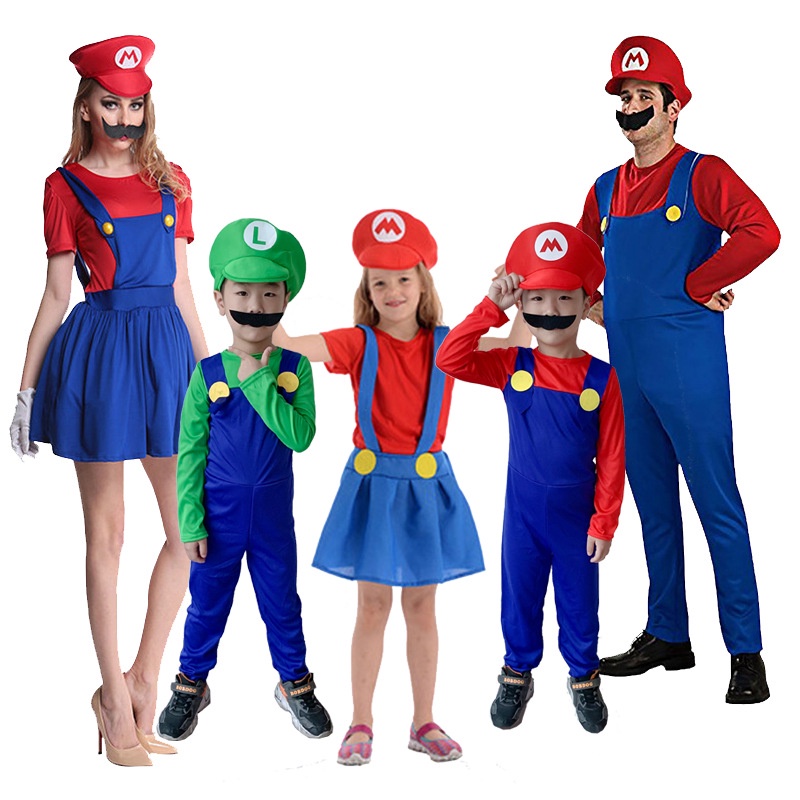Super Mario Luigi Bros Disfraces De Halloween Cosplay Show Traje ...