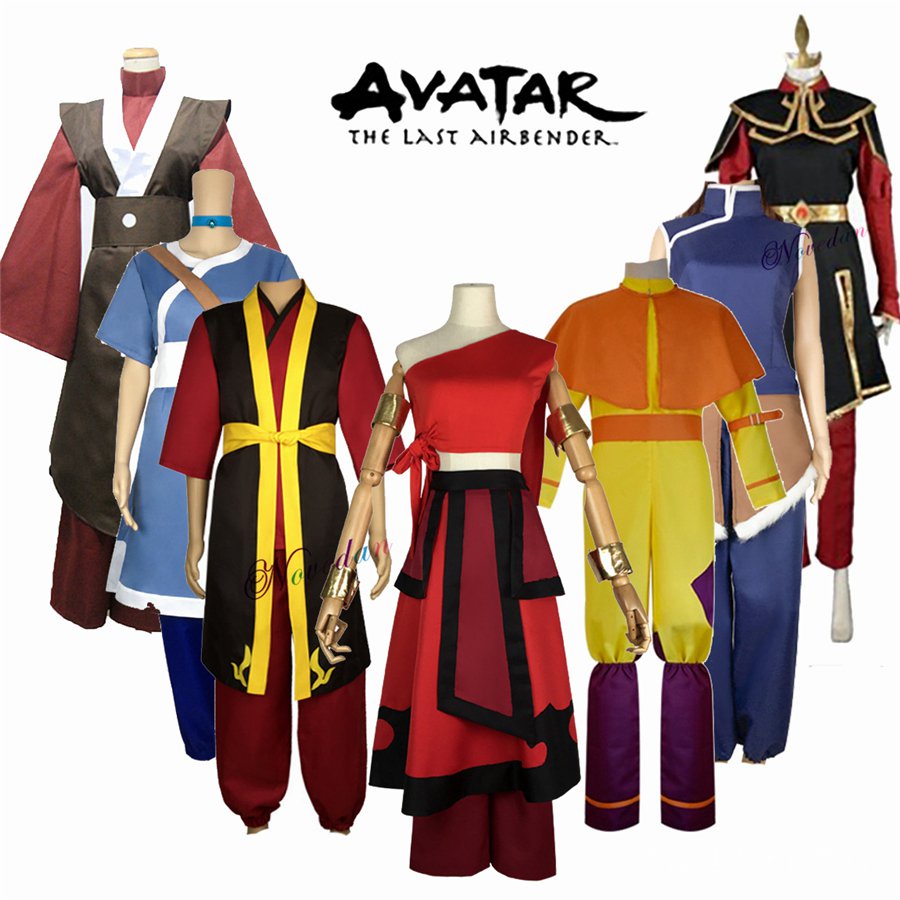 Avatar Anime Disfraz Katara Mai Zuko Azula Aang Korra Adulto Hombres Y ...