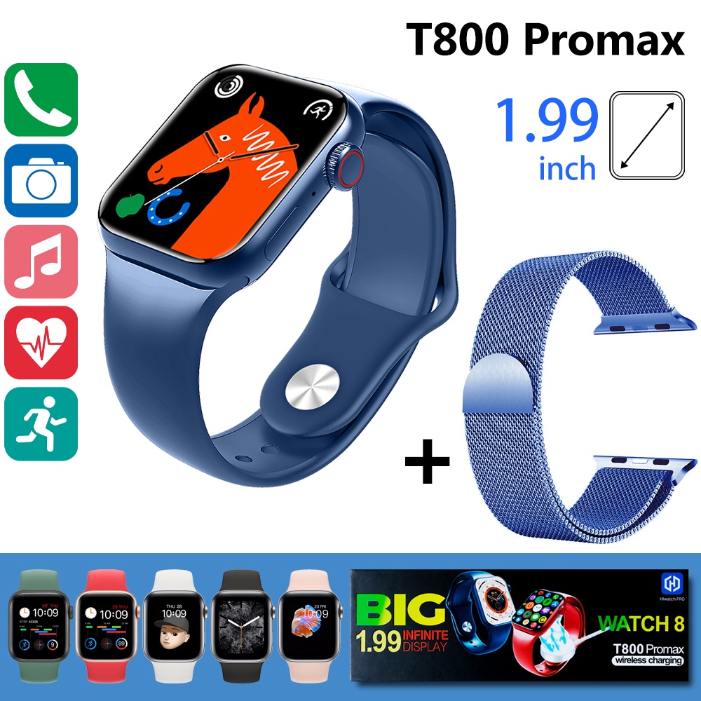 Reloj Inteligente T800 PRO MAX Original 1.93 Pulgadas IWO 14 Llamada ...