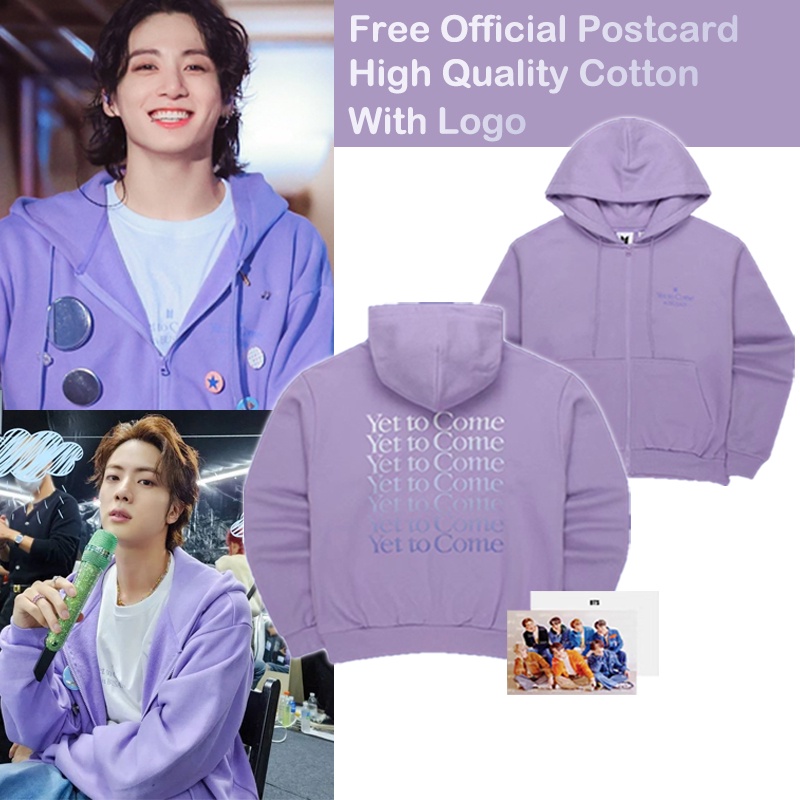 KPOP BTS Yet To Come in BUSAN Concierto Mismo Algodón Zip-up Sudadera ...