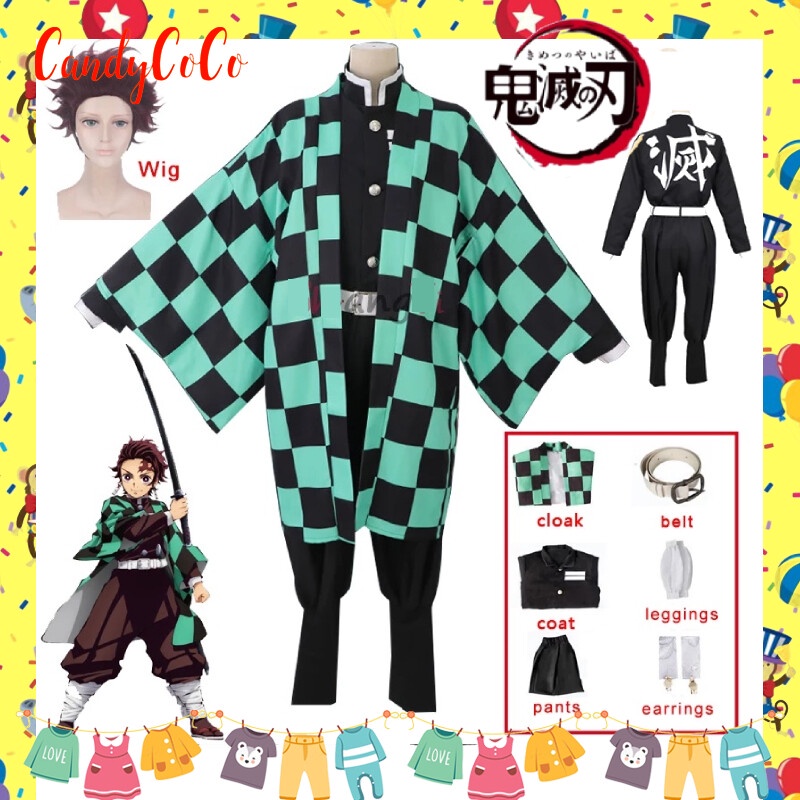 Disfraz De Cosplay Demon Slayer Conjunto Completo Kimetsu No Yaiba ...