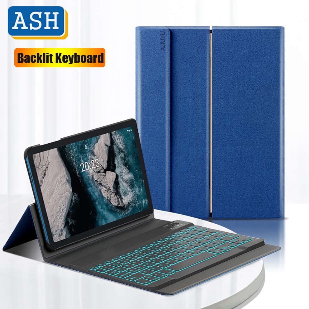 Funda De Teclado Retroiluminada De 7 Colores Para Huawei MatePad SE 10,4 Pulgadas 2022 Soporte ...