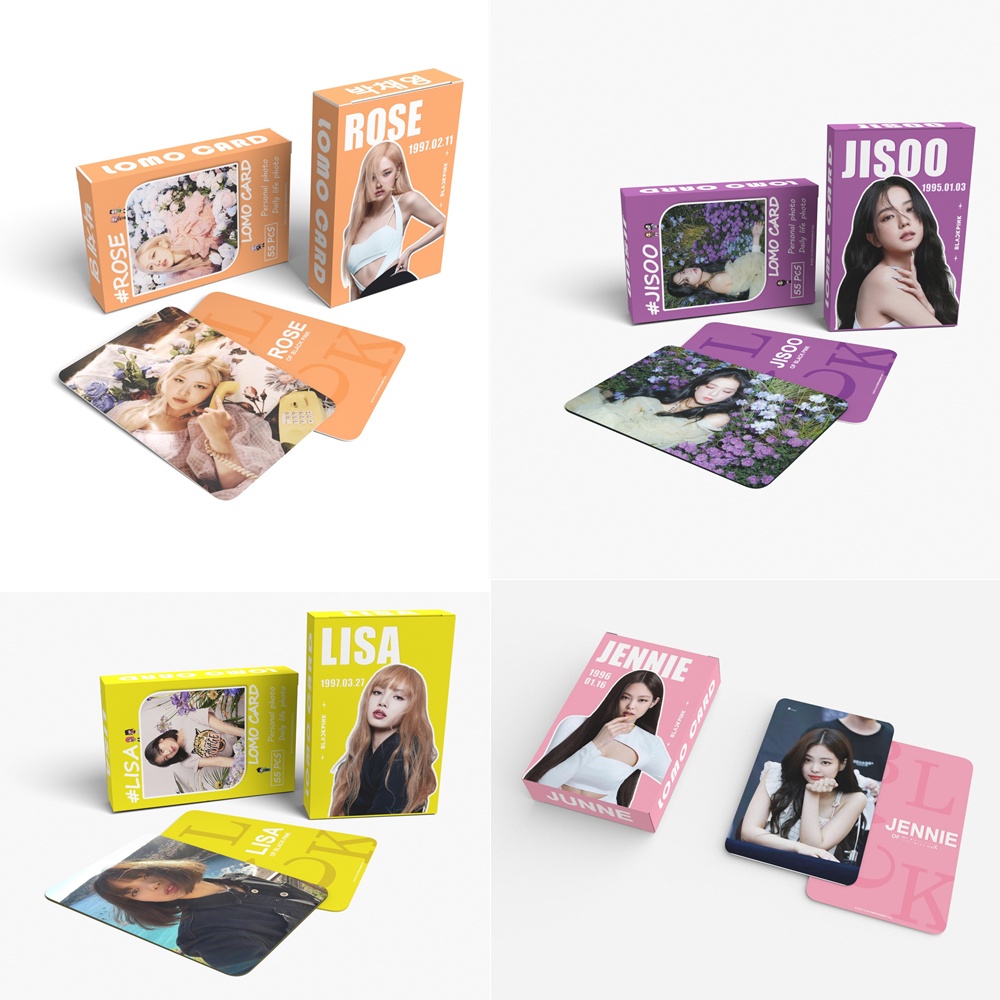 55 Unids/set BLACKPINK ROSÉ JISOO LISA JENNIE Photocards Lomo Card ...