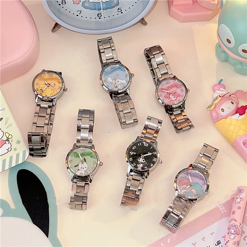Reloj De Acero Inoxidable Kawaii De Dibujos Animados Para Estudiantes ...